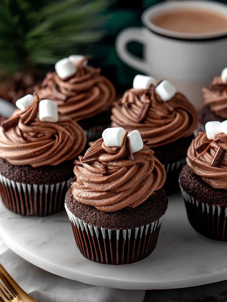 Hot Cocoa Cupcakes