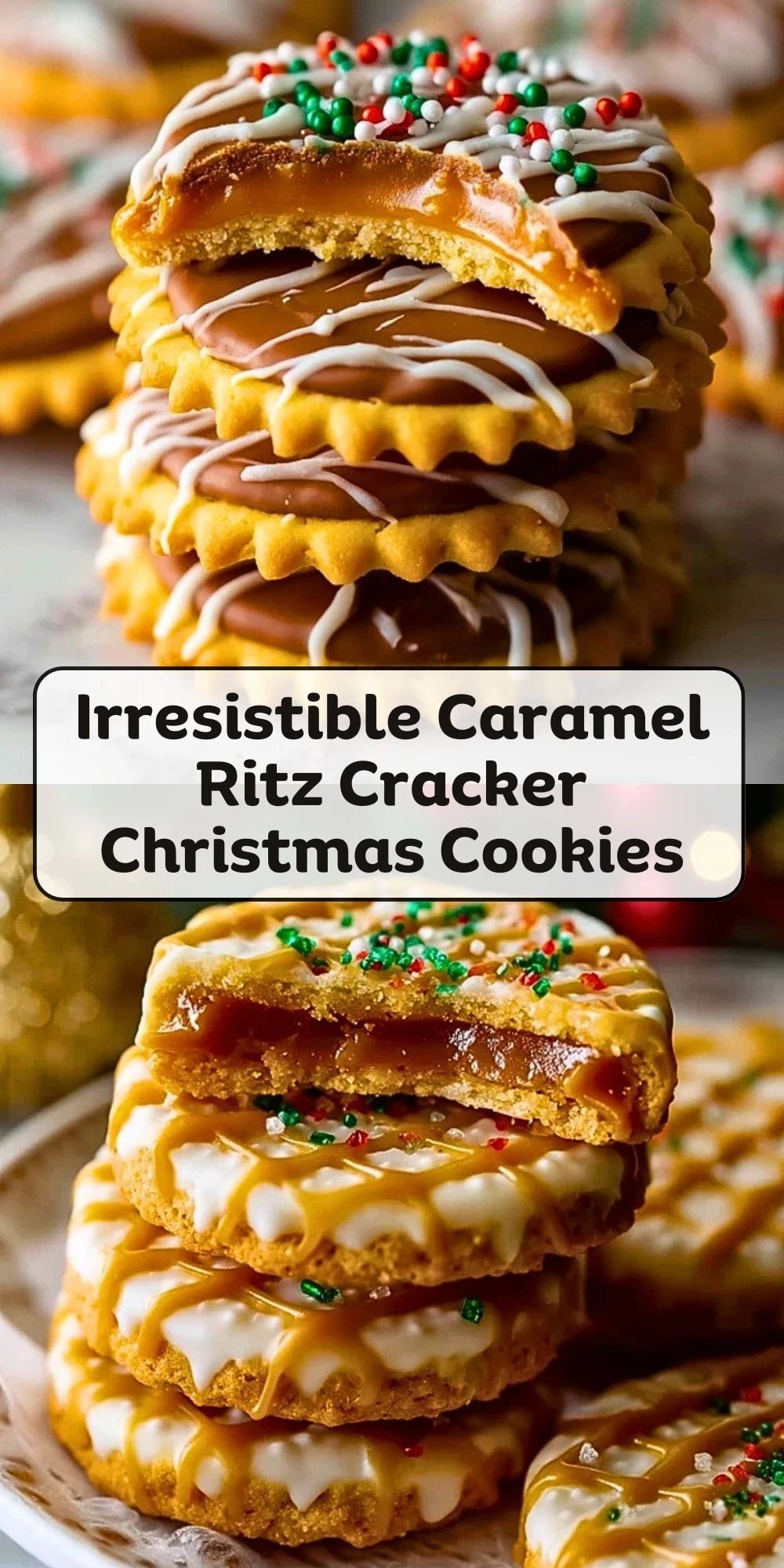 Irresistible Caramel Ritz Cracker Christmas Cookies